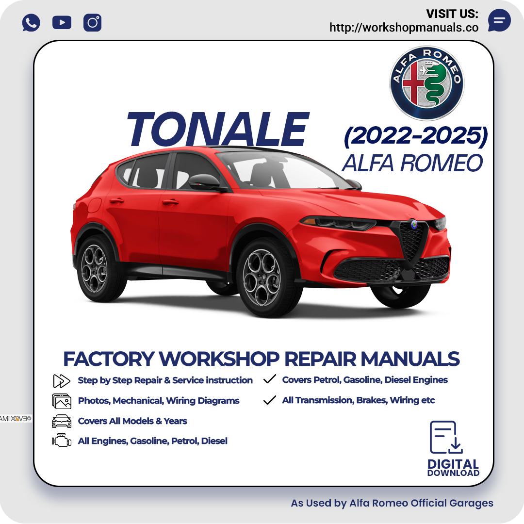 Alfa Romeo Tonale Workshop Manual 2022-2025 | PDF