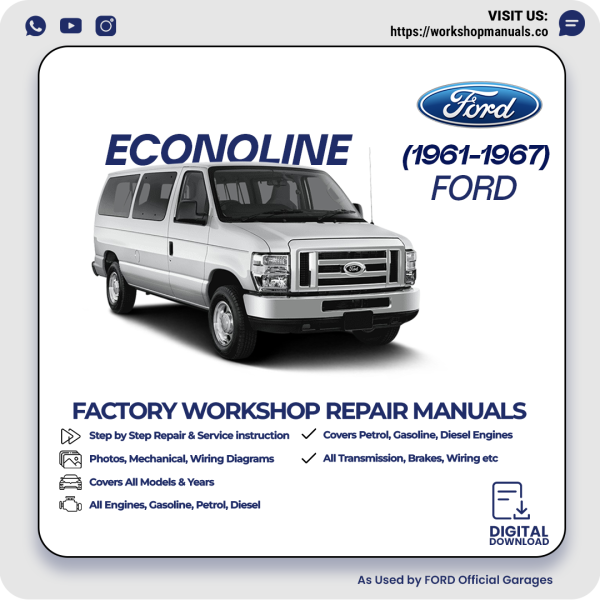 Ford Econoline Workshop Manual PDF 1961-1967