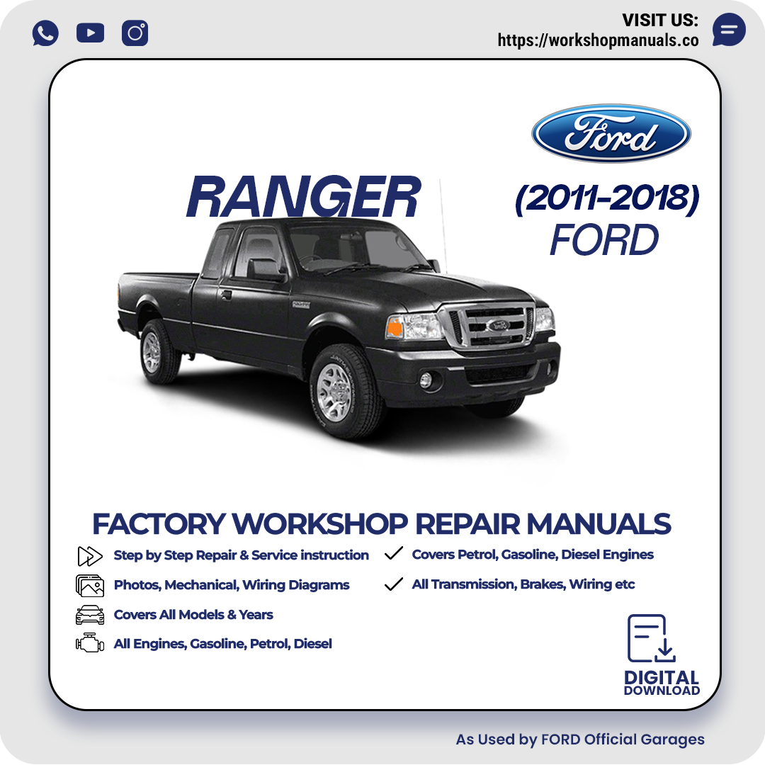 Ford Ranger Workshop Manual PDF 2011-2018