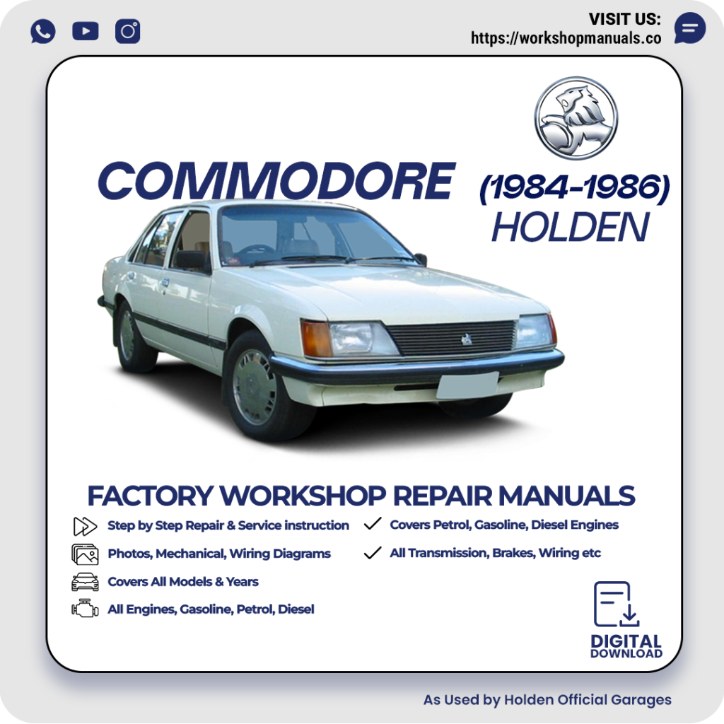 Holden Commodore VK Workshop Manual PDF 1984-1986