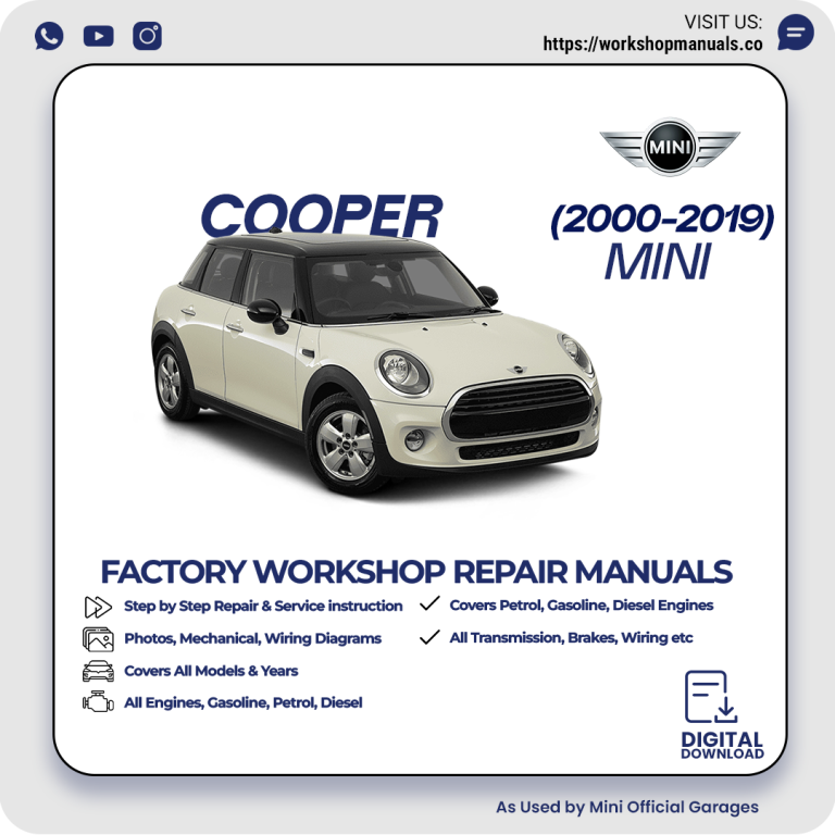 Best MINI COOPER WORKSHOP REPAIR MANUAL 2000-2019