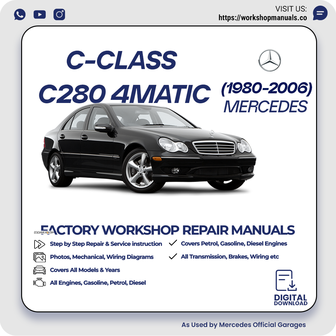 Mercedes C-Class C280 4Matic Workshop Repair Ma...
