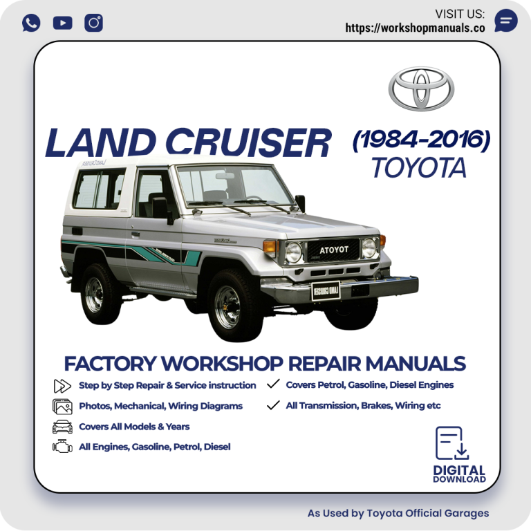 Best Toyota Land Cruiser Workshop Repair Manual